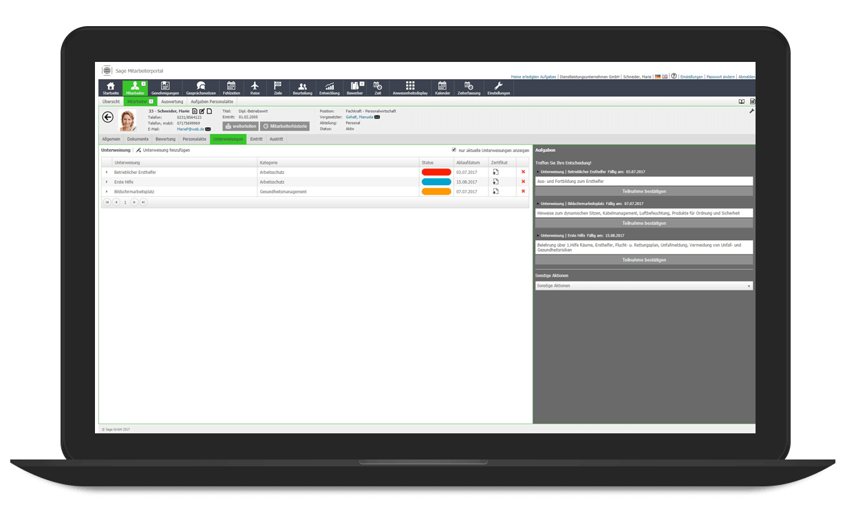 Intelligente Personalpolitik mit Sage HR Suite - Home